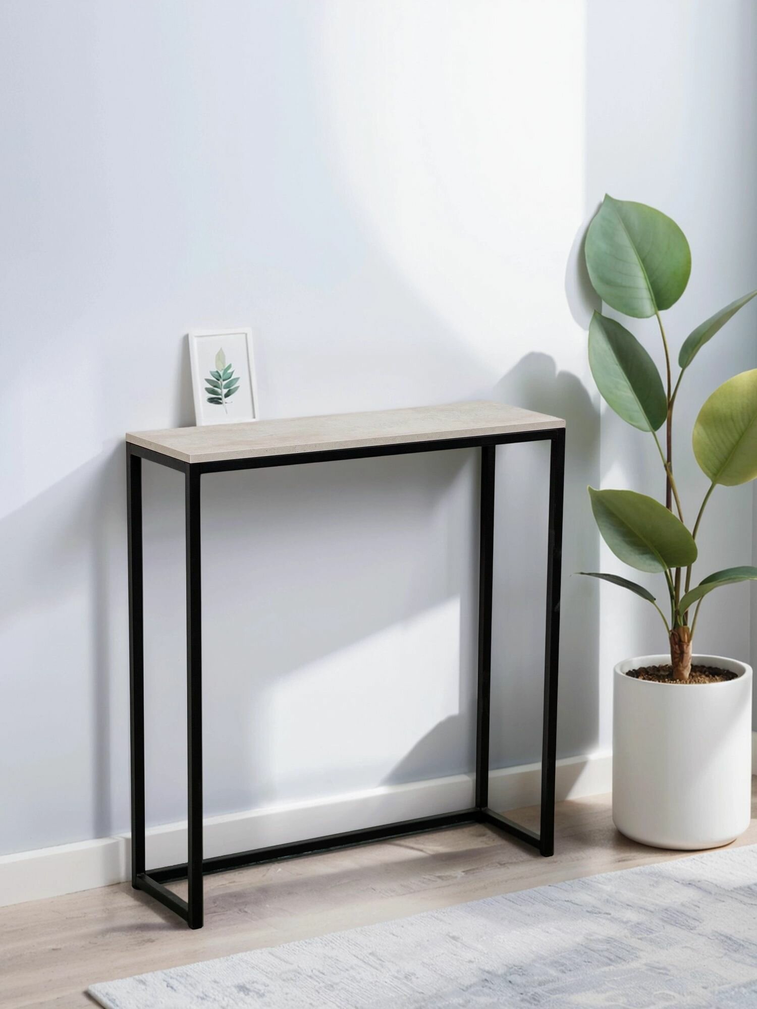 Консольный столик, Цемент, 85х80х25 см