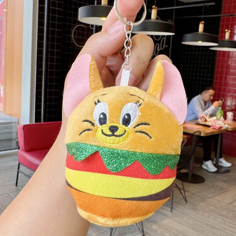 Трансграничный сыр кошка и мышь Том Джерри сыр плюшевая игрушка кукла брелок захватывает куклу Гамбургер мышь