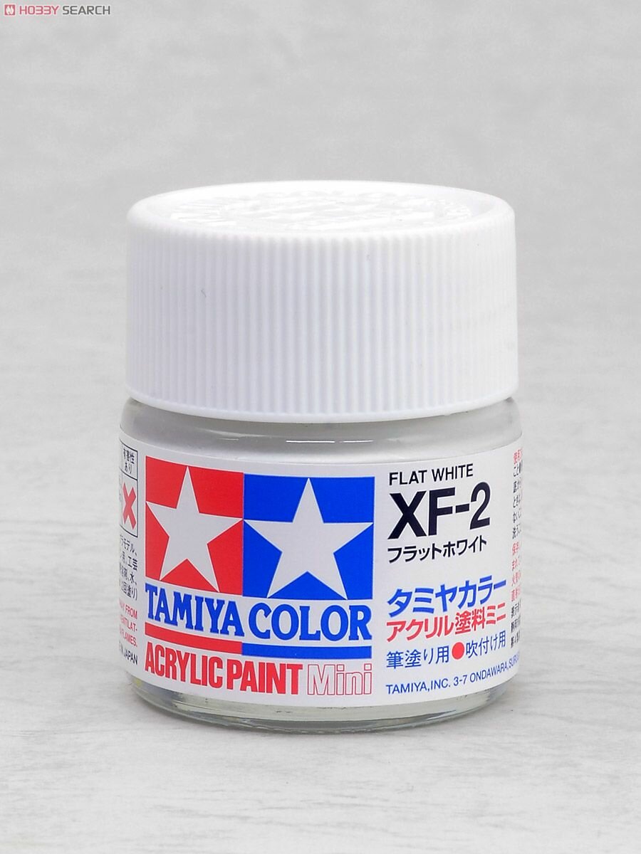 Tamiya 81702 XF2 акриловые краски, плоский белый 10ml краска для моделизма и миниатюр с матовым финишем, для детальной окраски моделей и хобби
