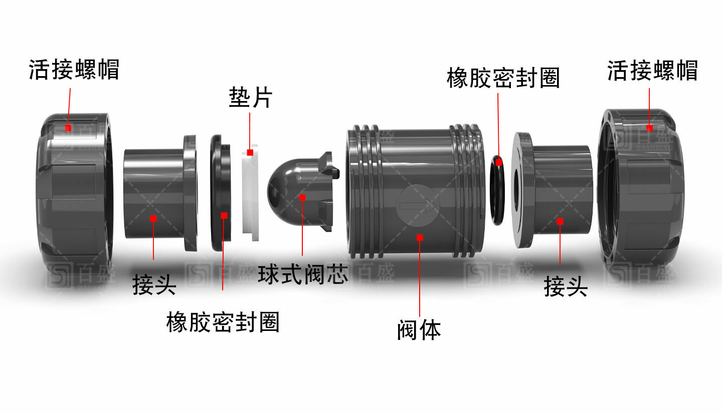 Обратный клапан уплотнение EPDM D 63 мм