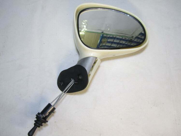 Зеркало правое Дэу Матиз 96323392 96323345 96314385 - механика - регулируемое - Белое - Sat