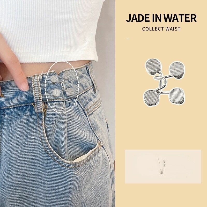 Застежки для уменьшения талии на джинсы и брюки, регулируемые клипсы-крючки для идеальной посадки одежды, женский аксессуар-утяжка пояса без шитья