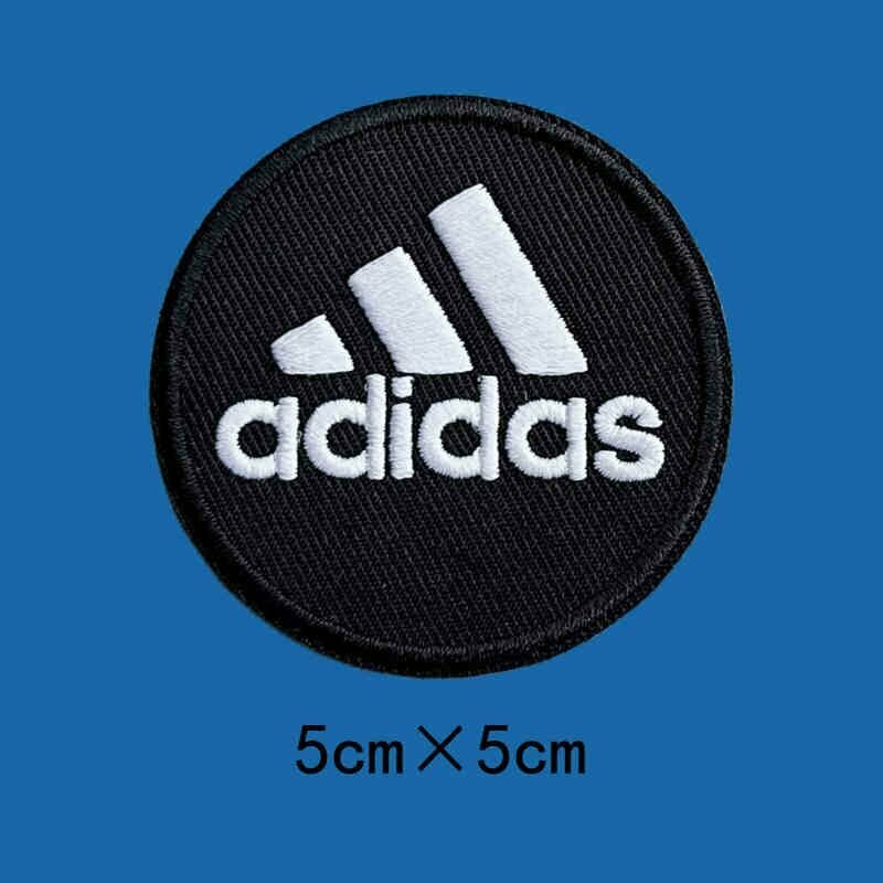 Adidas Вышитая тканевая нашивка с клеевой основой, термонашивка и варианты на липучке или для пришивания декоративная аппликация для одежды, кепок и рюкзаков