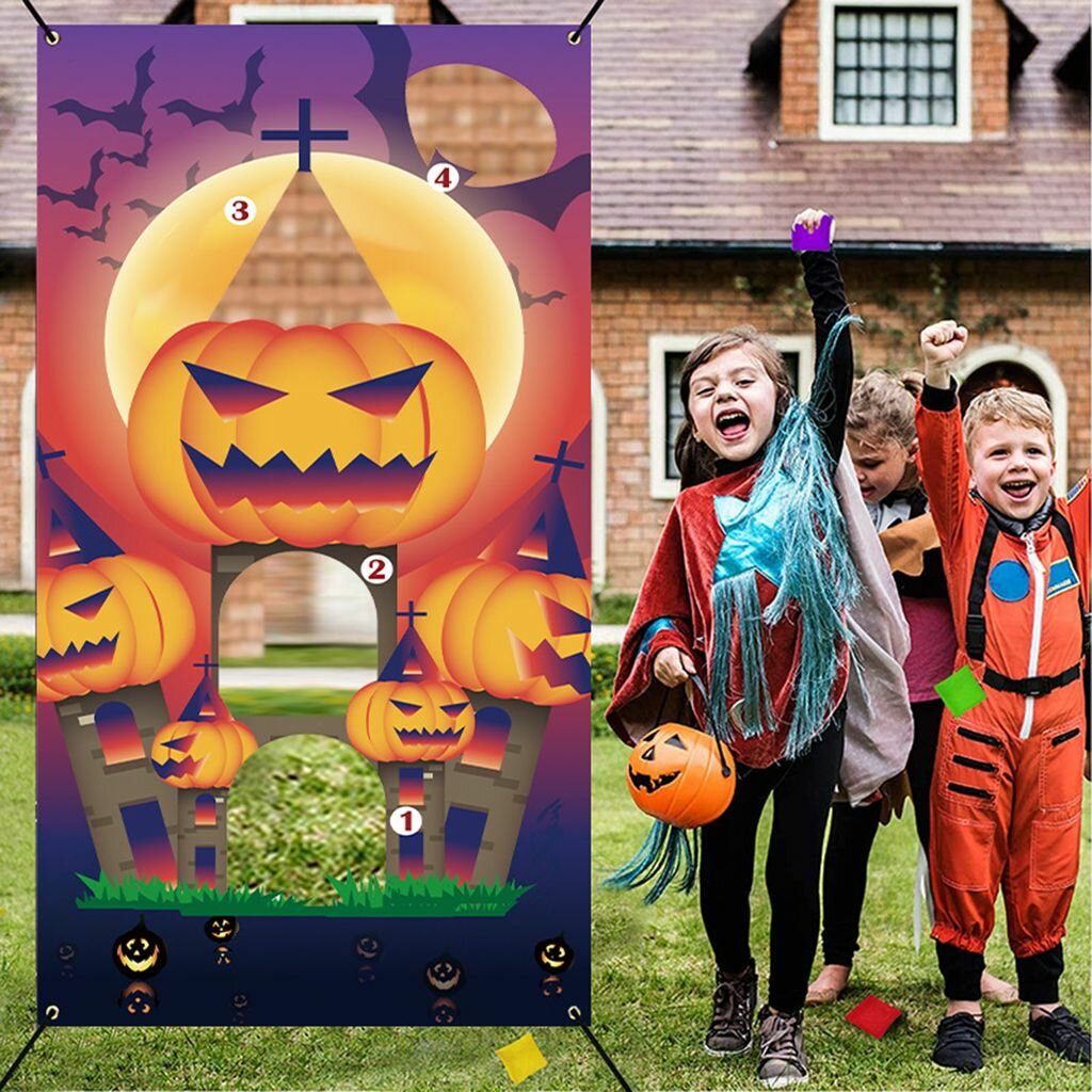 Подвесной флаг на Хэллоуин, мешок с песком, игровые игрушки, вечерние товары для детей и взрослых, креативный подарок для детей и взрослых