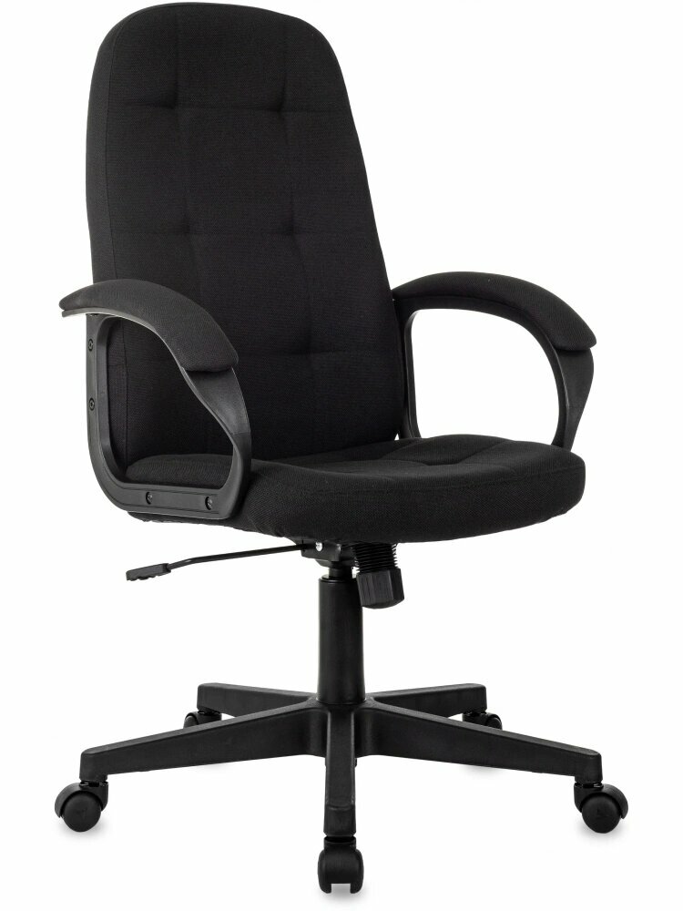 Кресло руководителя Бюрократ CH 002, обивка: ткань, цвет: черный (CH 002 3C11)