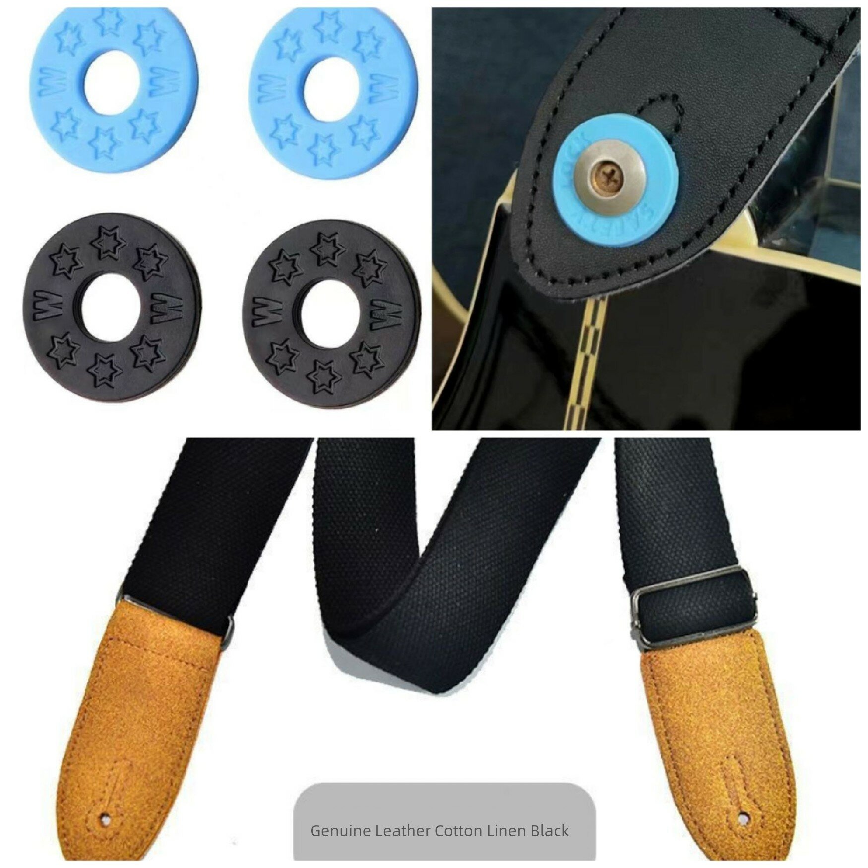 [Ремень для гитары] Ремень для народной гитары Ремень для электрогитары и гавайской гитары Мужской и женский хлопковый