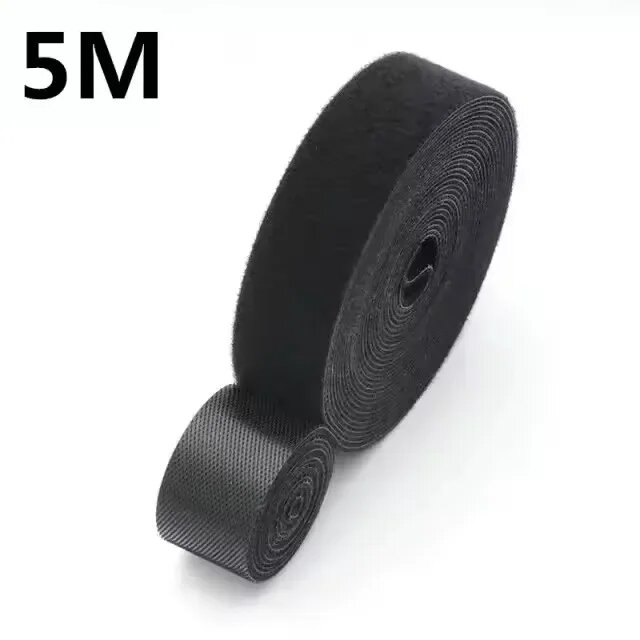 Нейлоновые кабельные стяжки черные 3x100 мм, 5 м