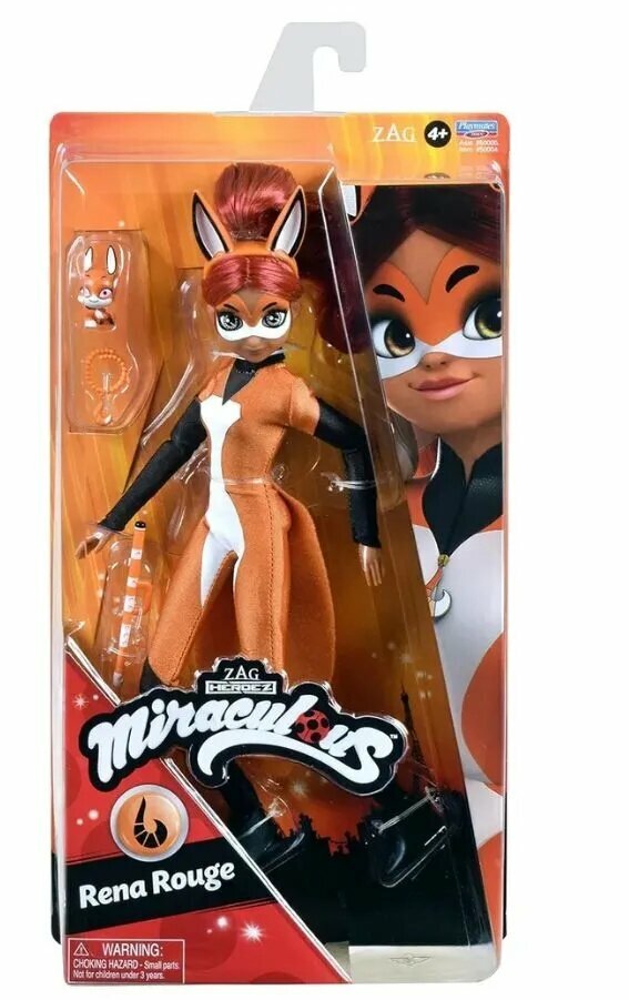 Кукла "Леди Баг и Супер-Кот" Рина Руж с аксессуарами 27 см , Miraculous, 50004