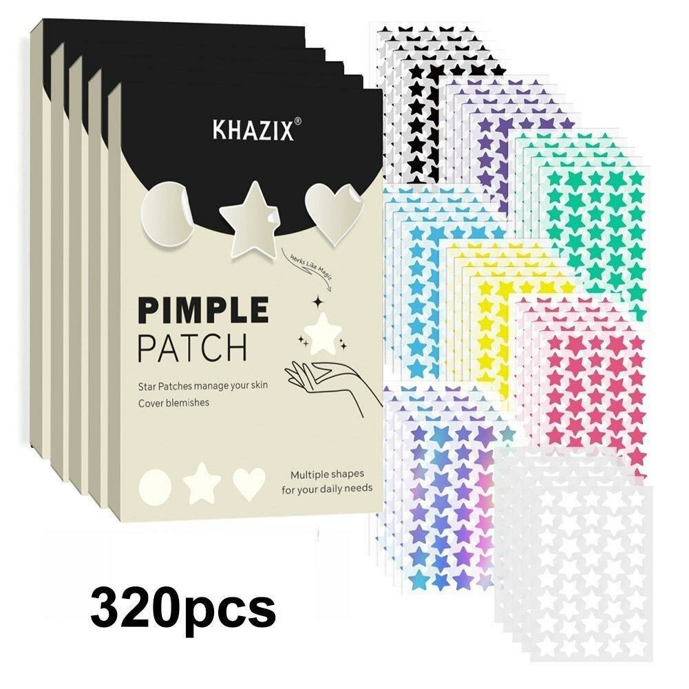 Патчи от прыщей на лице, наклейки звездочки точечные на лицо от акне, средство против воспалений