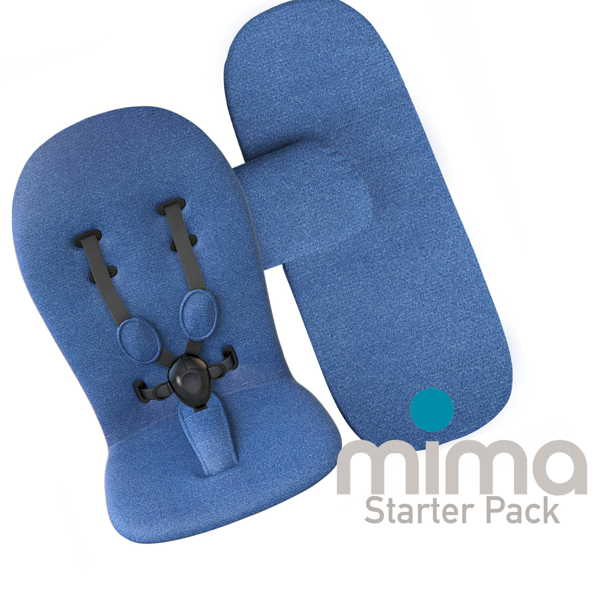 Комплект Mima Starter Pack " Denim Blue", для коляски, накладка на сиденье, цвет разноцветный