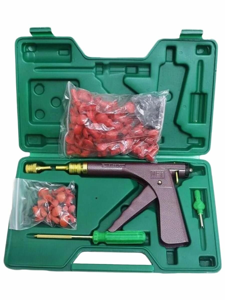 Пистолет для дошиповки шин ремонтными шипами набор инструментов для ремонта шин, с грибовидной головкой-W24(Пистолет для ошиповки)