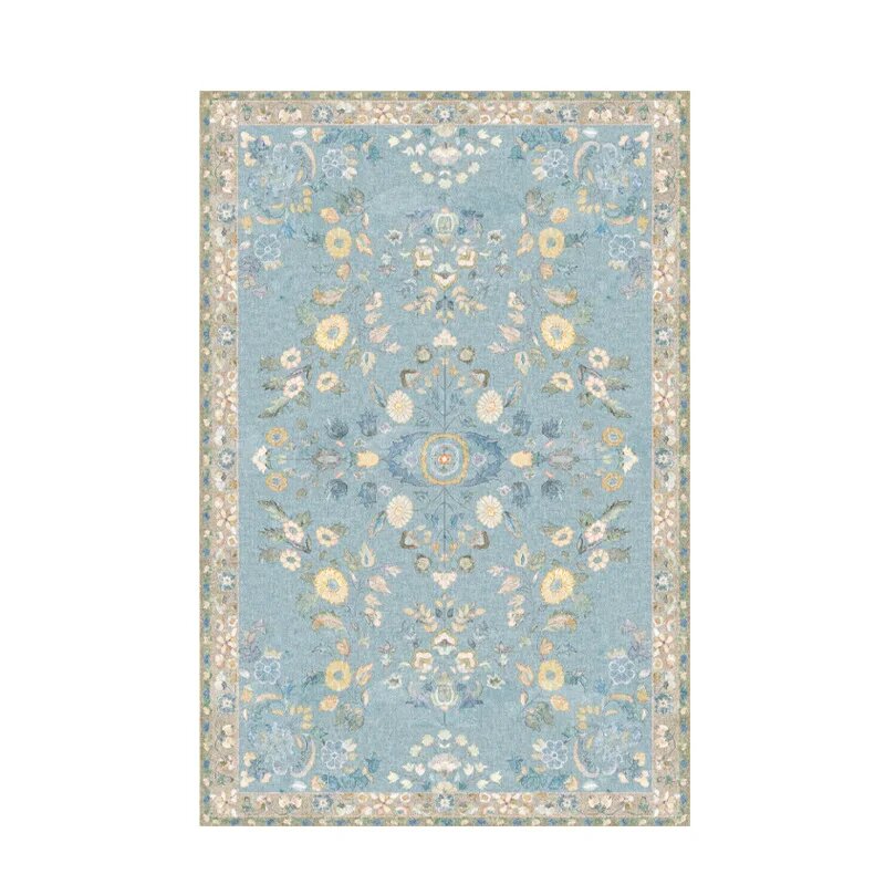 Светло-голубой ковер Crystal Velvet 300x400 см 80x120cm, 2