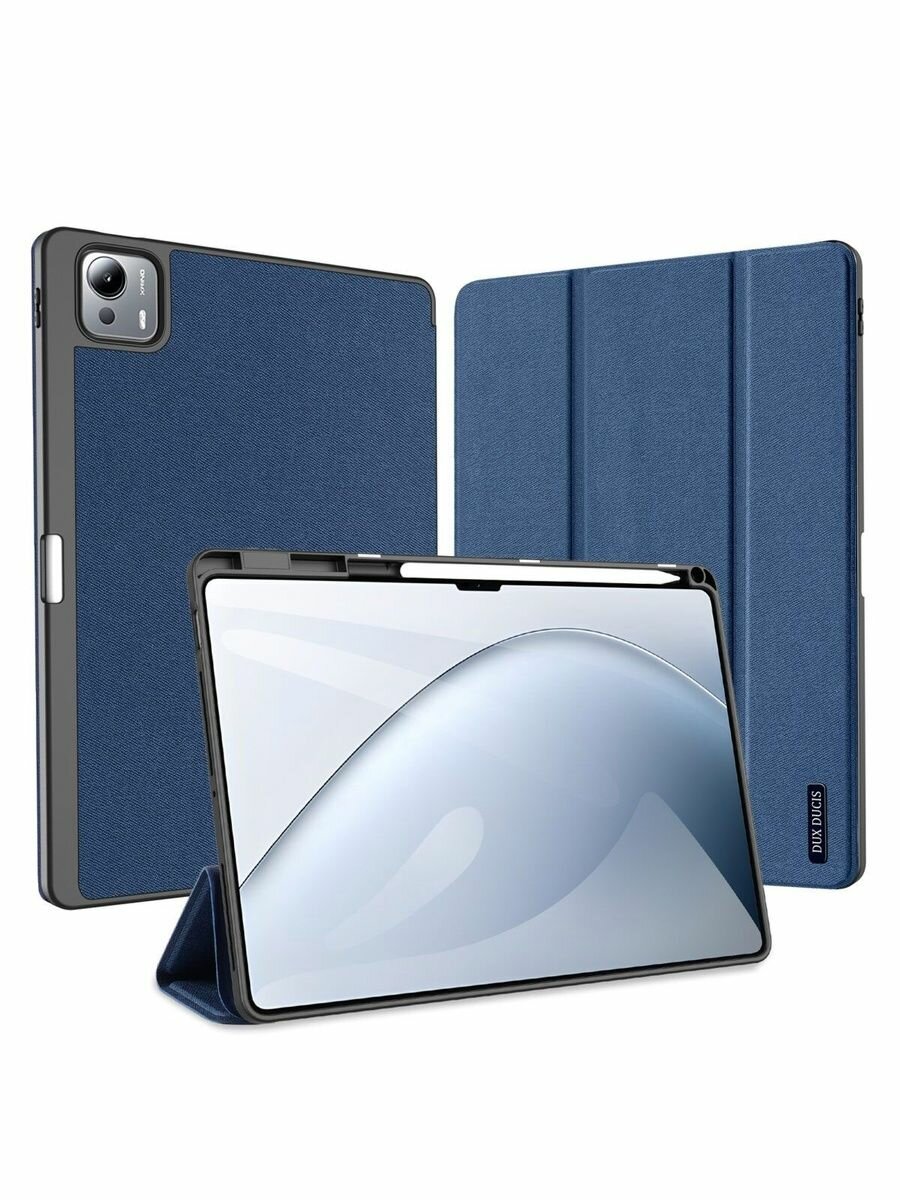 Чехол-книжка для Xiaomi Pad 7 Ultra Dux Ducis Domo Series (pen slot) Blue