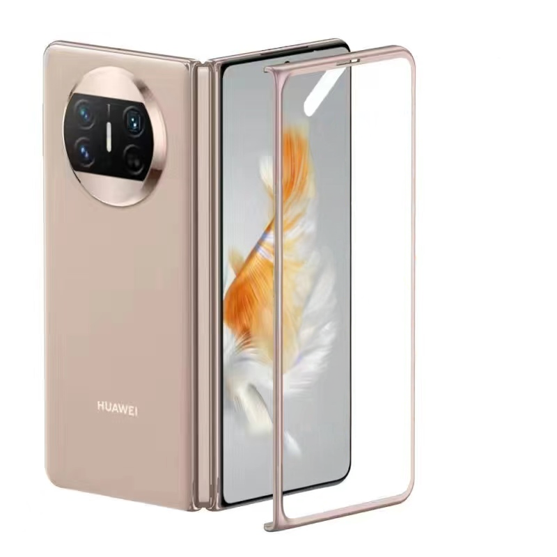 Vivo x fold5 электропокрытый матовый золотой прозрачный передний каркас с интегрированной пленкой
