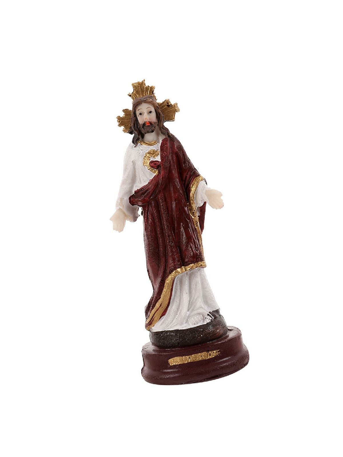 Винтажная статуэтка Иисуса высотой 13,5 см, фигурка туземца из смолы для рождественского украшения дома