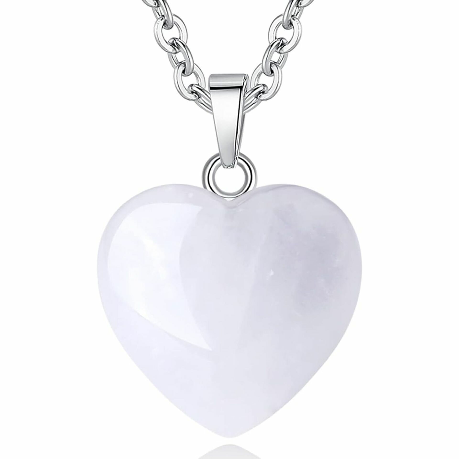 YMОжерелье Камень Сердце Подвеска Аметист Мать Подарок