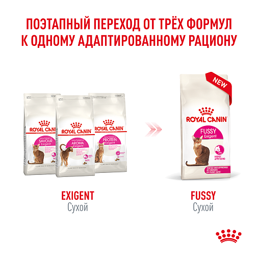 Сухой корм Royal Canin "Fussy", для привередливых кошек с курицей, 400 г