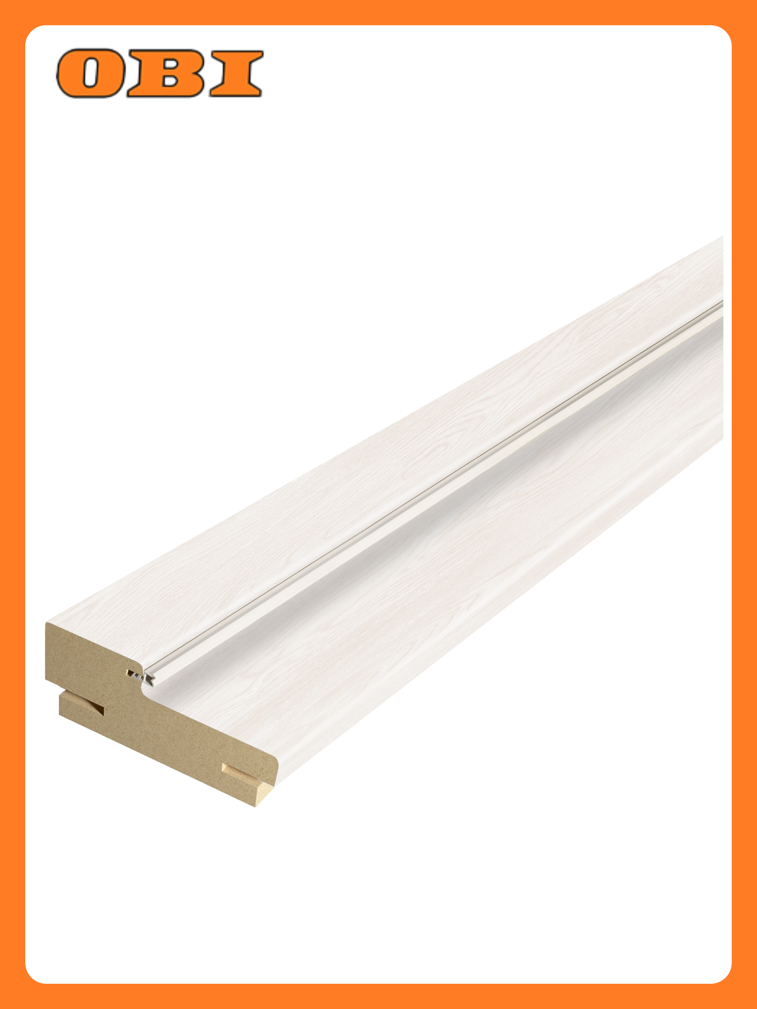 Коробка дверная VELLDORIS, телескопическая, дуб бьянко, 2100x74x30 мм