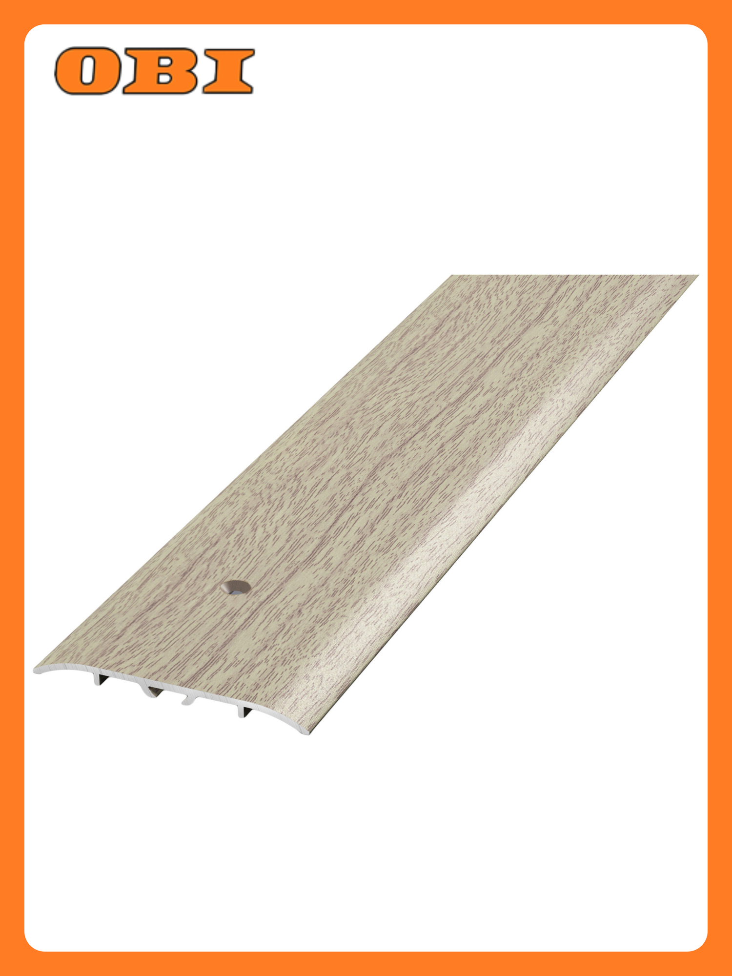 Порог одноуровневый лука ПС 07-1 900.087 дуб беленый алюминий 900х60 мм