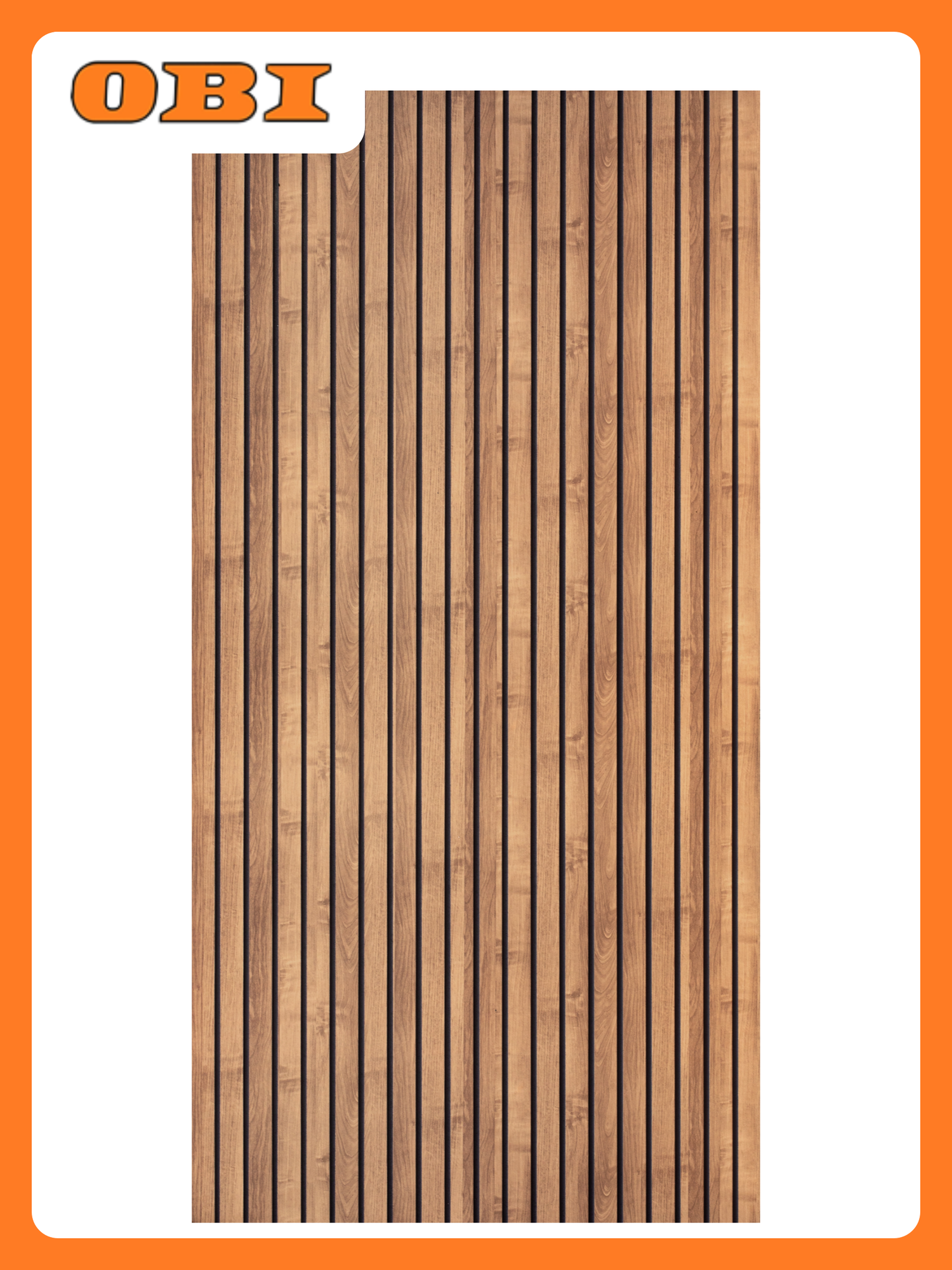 Стеновая панель "Стильный дом", МДФ, коричневая, 2,44х1,22 м