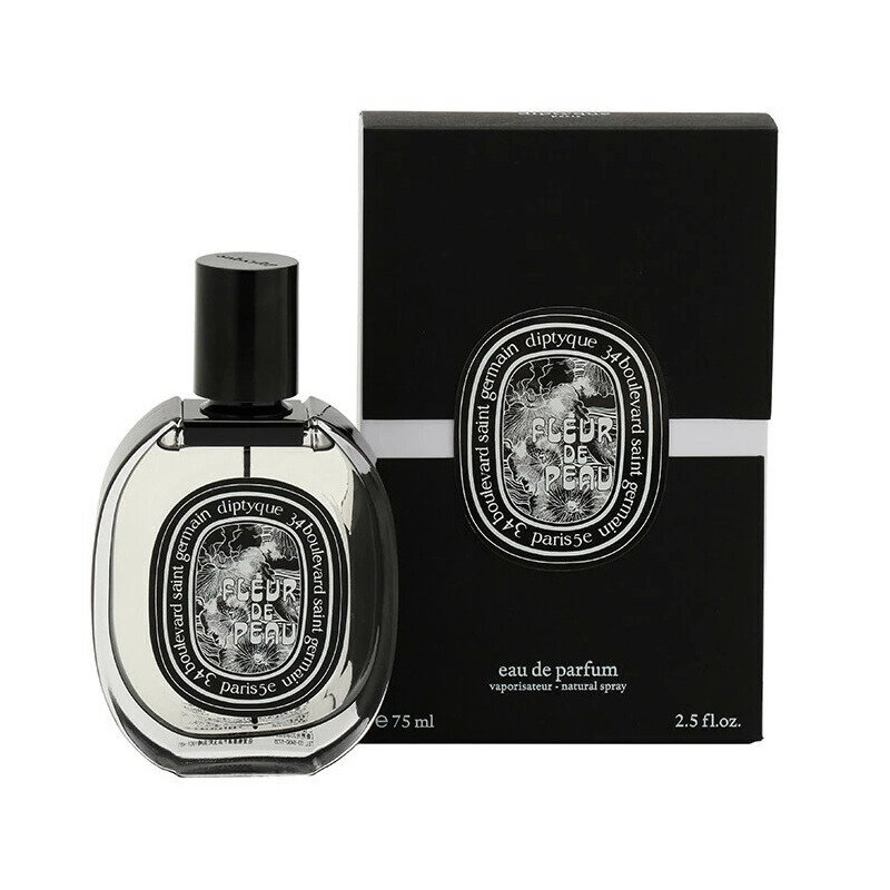 Парфюмерная вода для женщин и мужчин Diptyque Fleur De Peau 75 мл / Духи Диптик Флер Де Пью / Цветок кожи