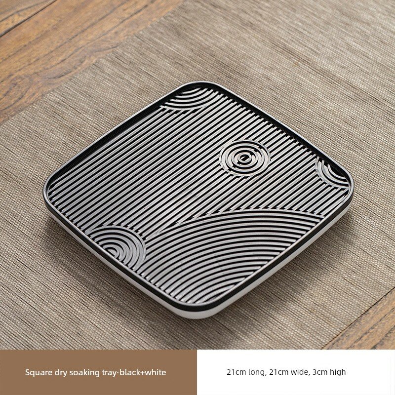 Поднос для чая, китайский бытовой чайный поднос, с функцией слива воды, простой маленький чайный столик, пластиковый