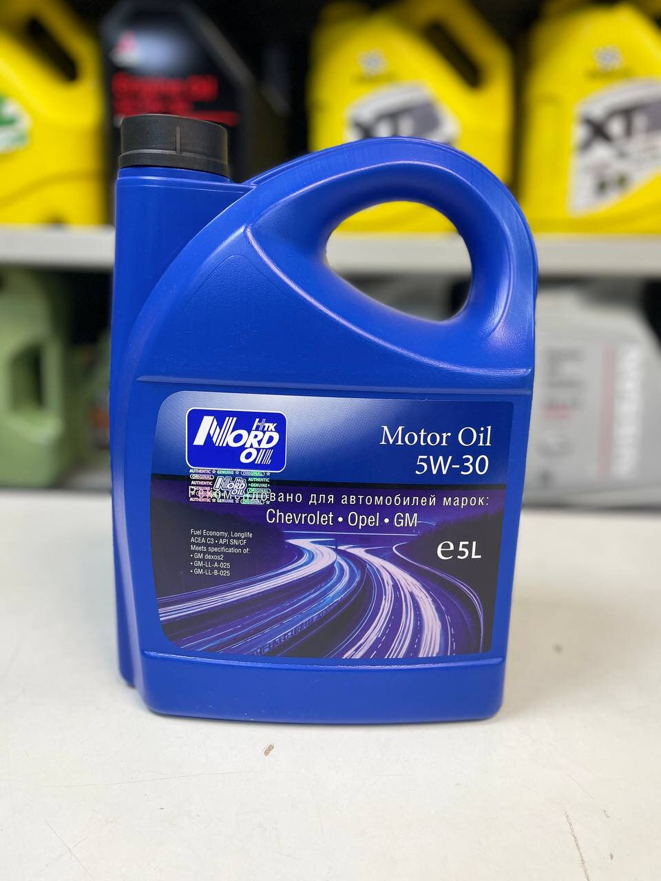 Моторное масло для легковых автомобилей NORD OIL Specific Line 5W-30 CHEVROLET, OPEL, GM.5л