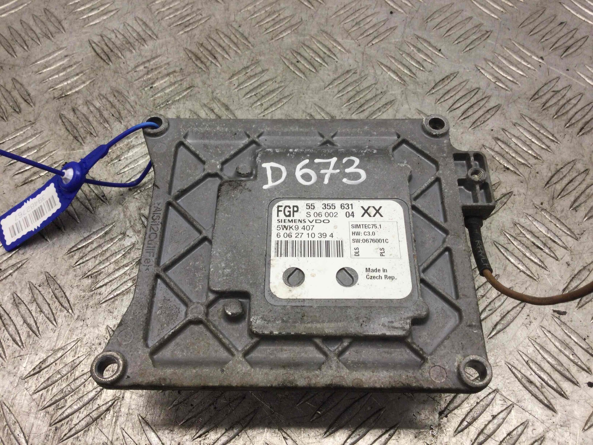 Б/У Блок управления двигателем Opel Vectra C [рестайлинг] (2005-2009) 2006 г.