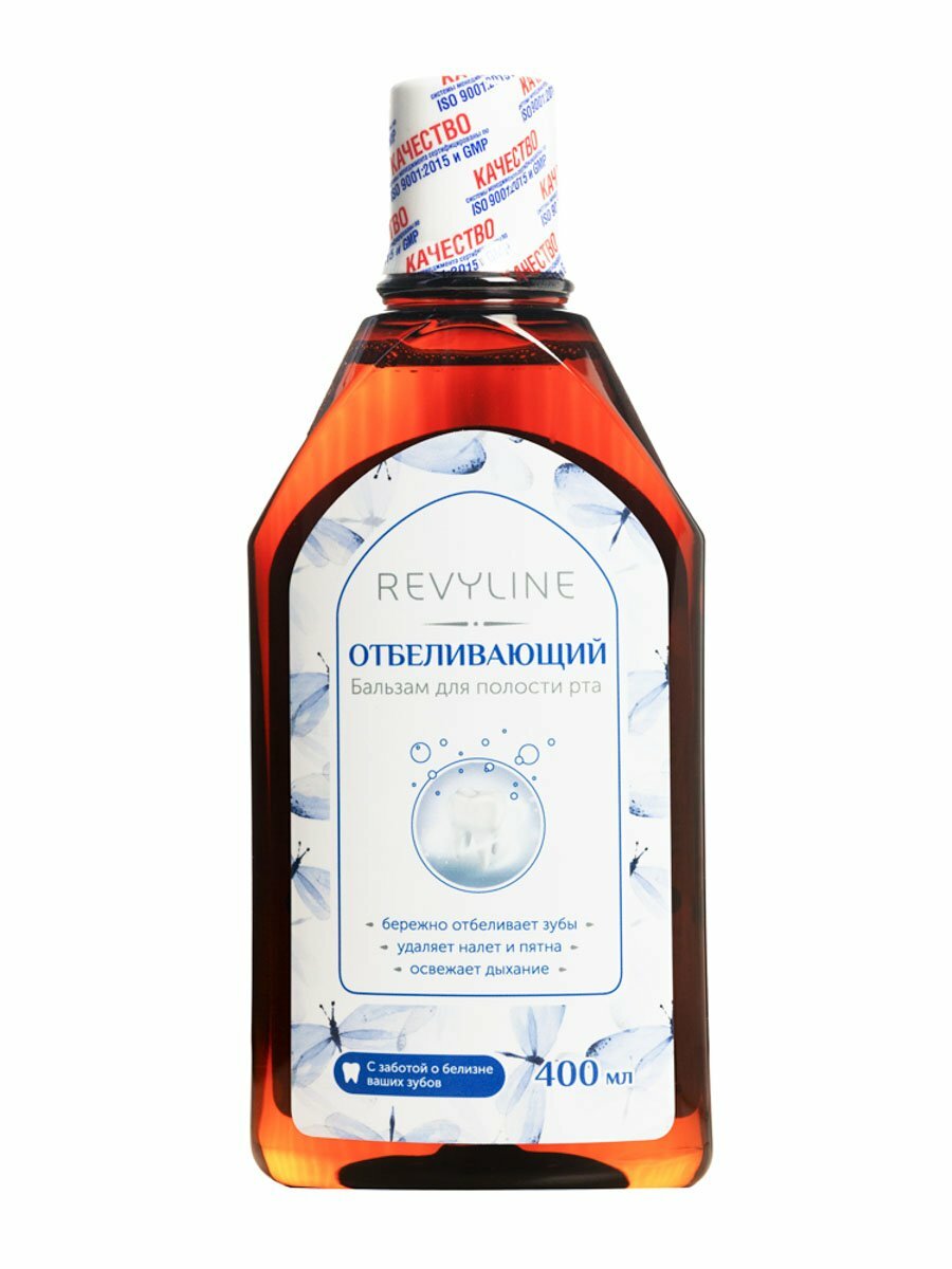 Бальзам для полости рта Revyline Отбеливающий, 400 мл, мятный вкус