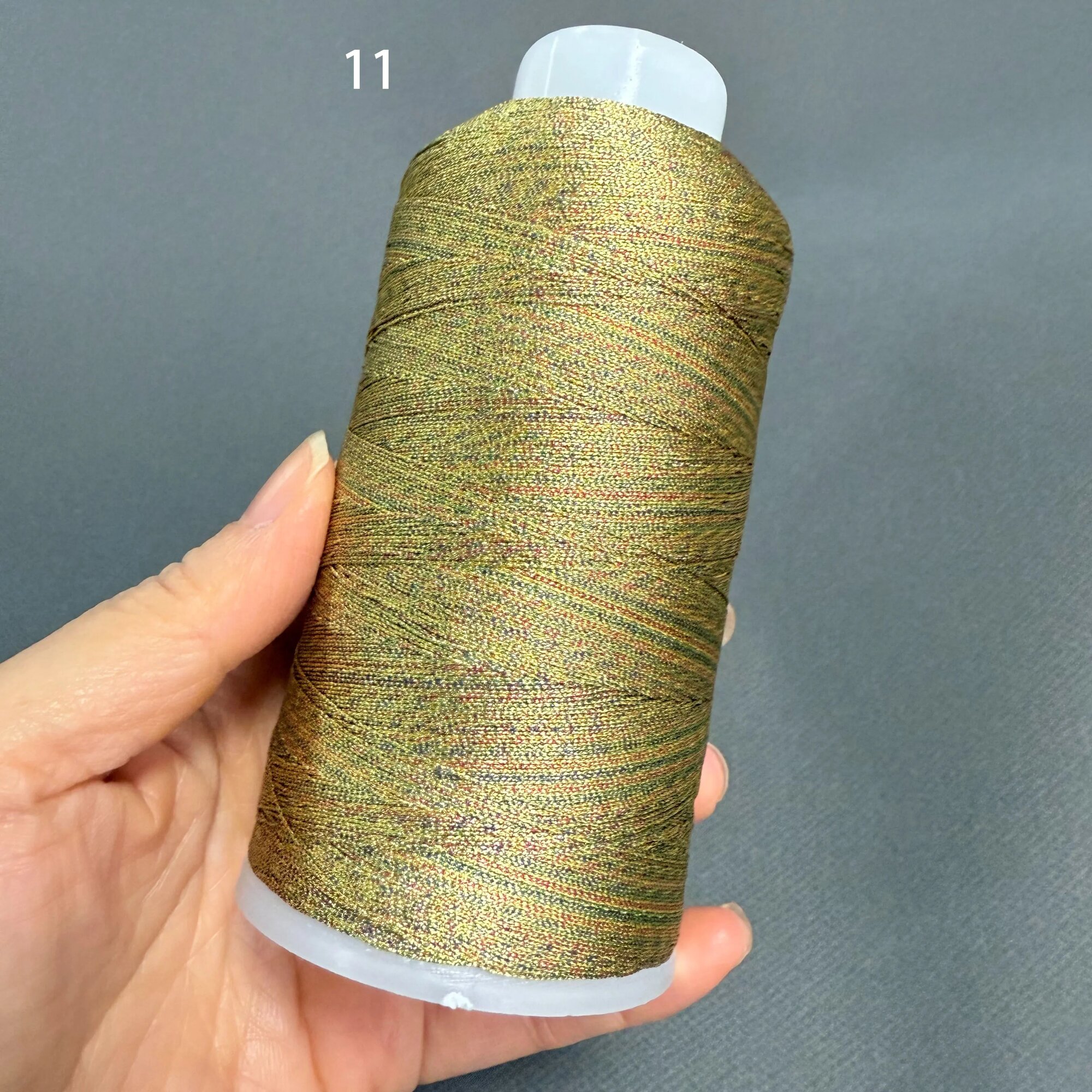 Sanbest металлизированная нить для рукоделия 4 прядки 11