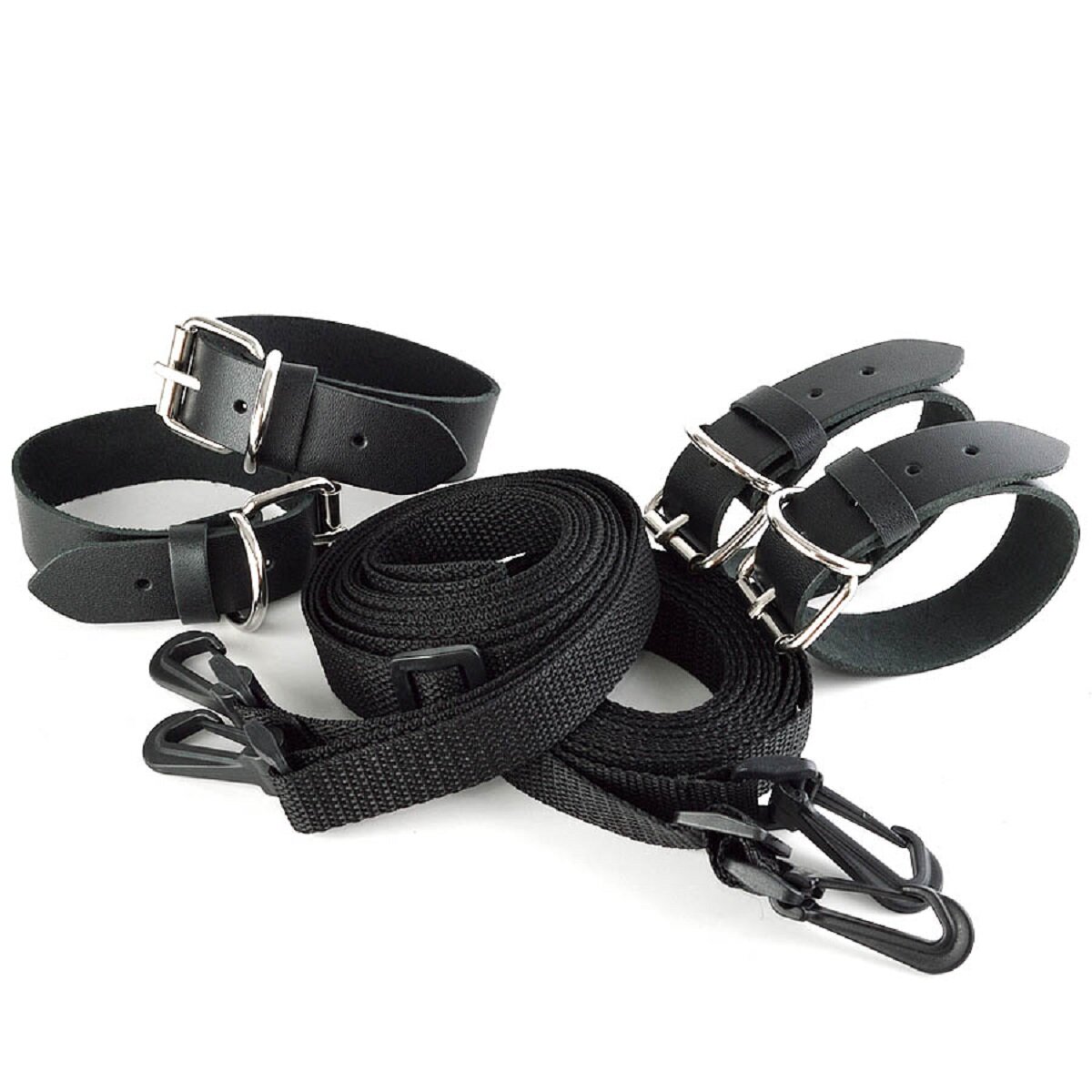 Комплект Sitabella "Новичок", наручники, растяжка, для кровати, черный