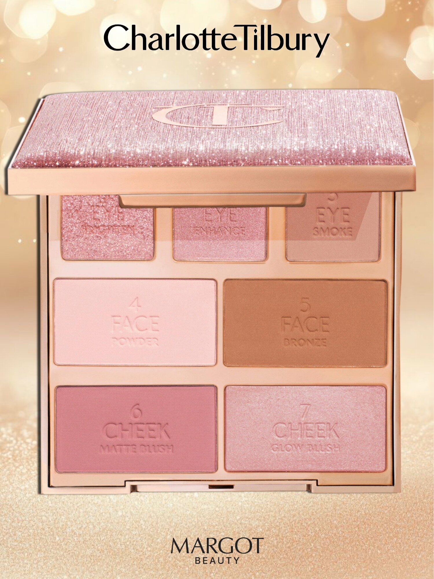 Палетка CHARLOTTE TILBURY HOLLYWOOD INSTANT LOOK IN A PALETTE, лимитированный выпуск, оригинал