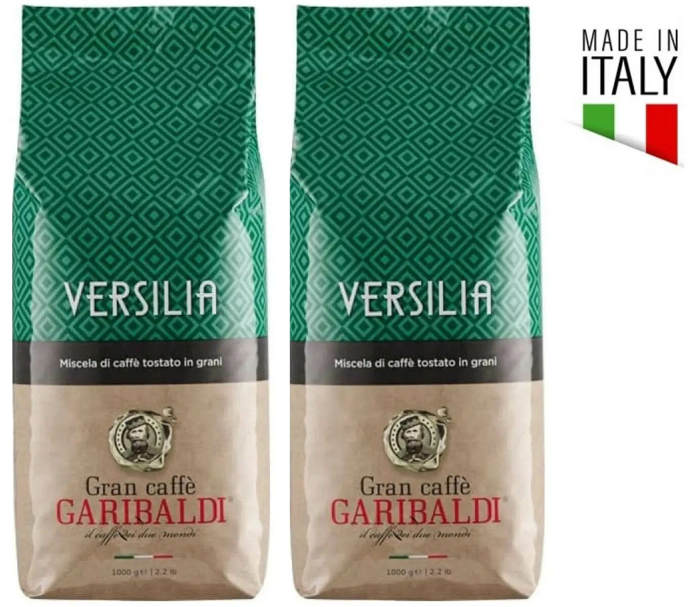 Кофе в зернах Versilia Gran Caffe Garibaldi (Италия) 1000 гр. х 2 шт.