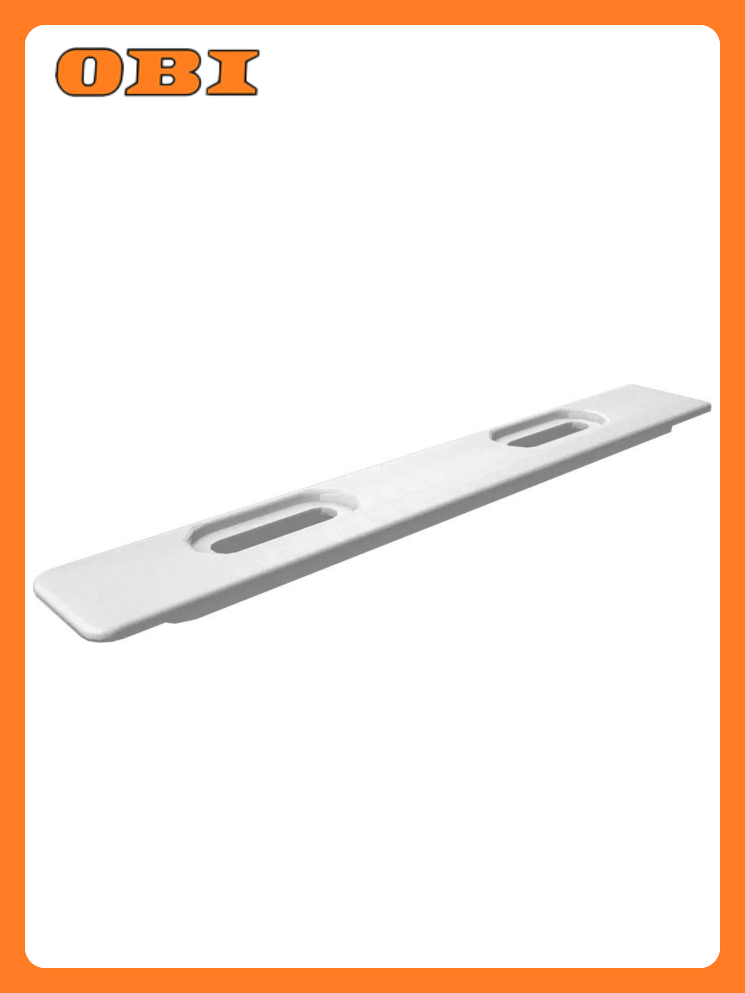 Стартовый профиль Docke, фасадный, пластик, белый, 1м, 50 шт