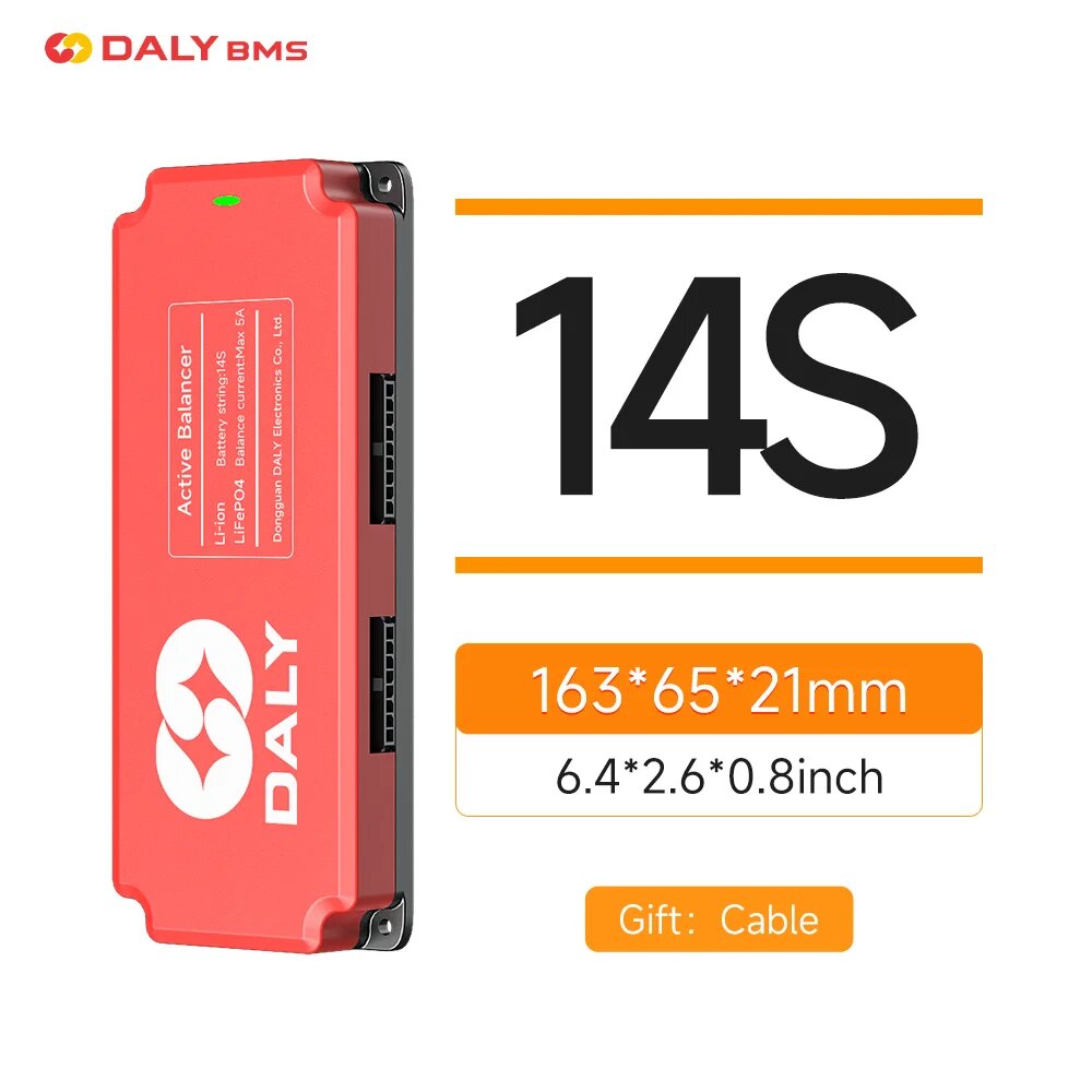 Активный балансир DALY Hardware для LiFePO4 аккумуляторов 5А 4S-16S 14S 5A balancer