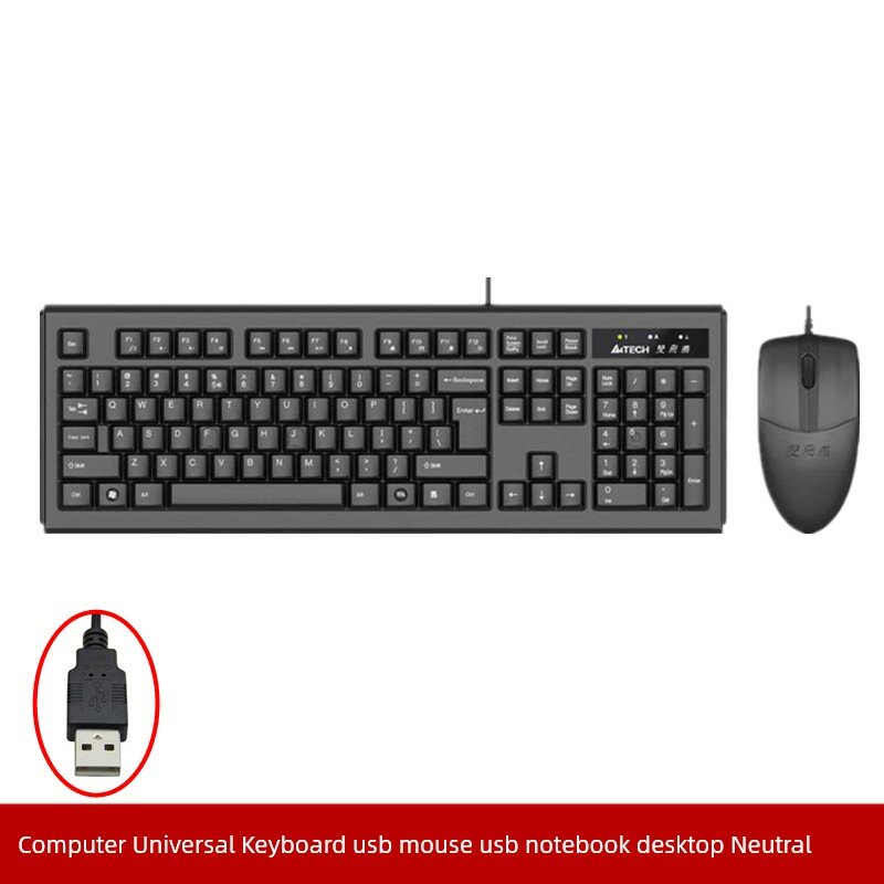 Водонепроницаемая проводная клавиатура A4TECH KB-8USB для офиса и дома, для настольных и портативных компьютеров