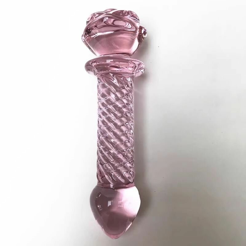 Анальная пробка в форме розы, стеклянный искусственный фаллоимитатор, бусина задней камеры, бусина из тыквы, анальная