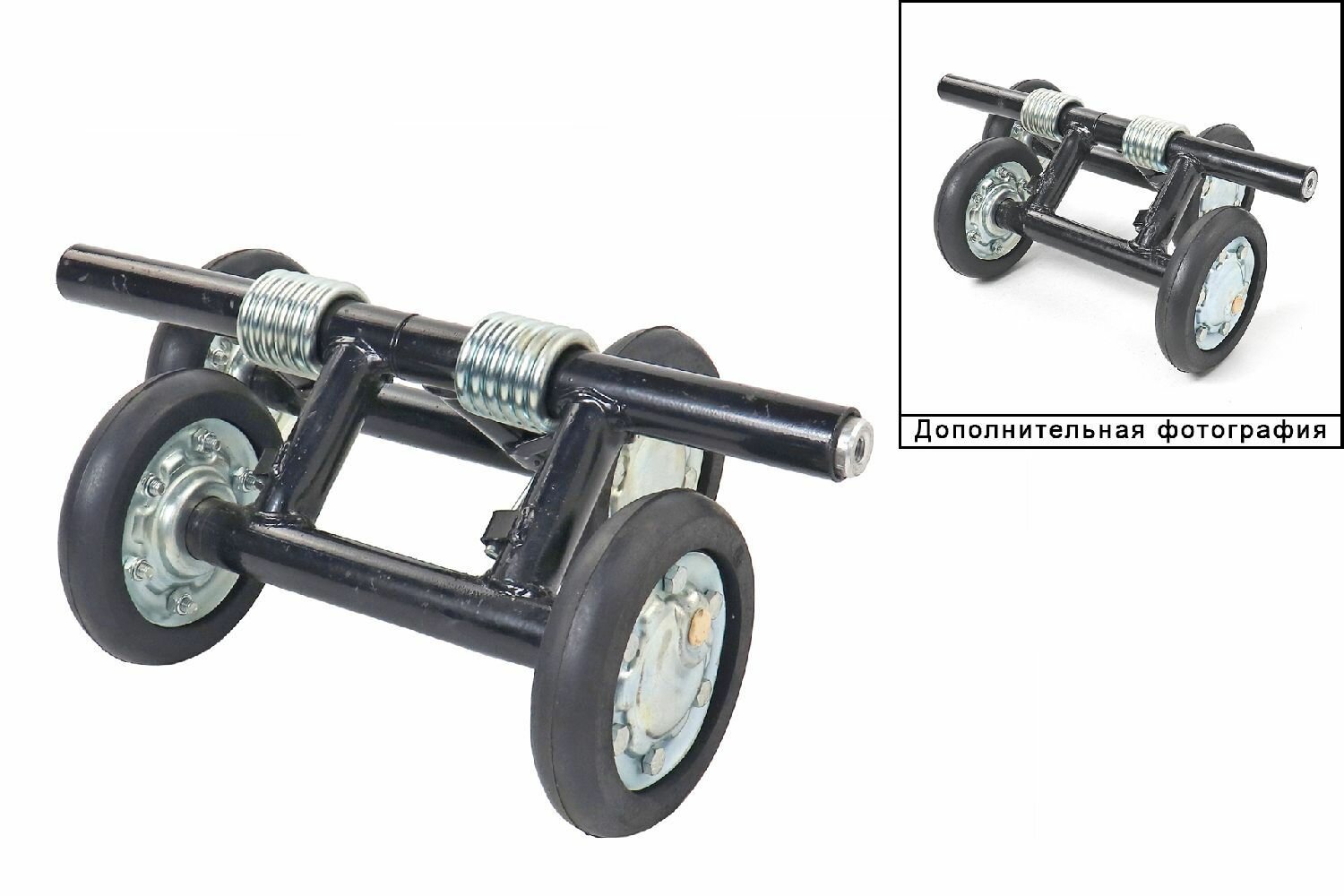 Тележка Буран (широкий резиновый каток) в сборе левая Н. О