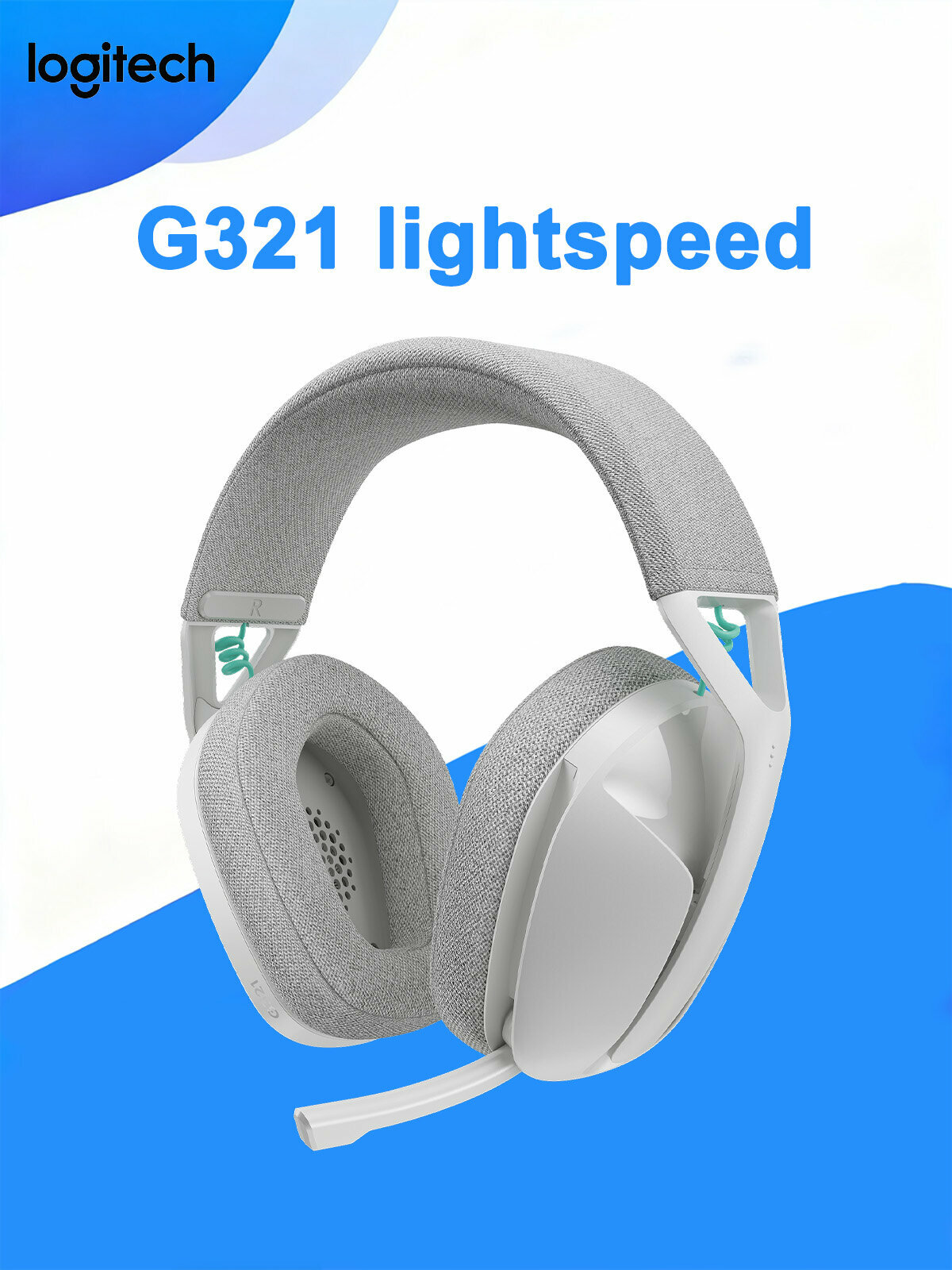 Logitech G321 LIGHTSPEED Беспроводная игровая гарнитура с микрофоном, Bluetooth, Игровая Наушники
