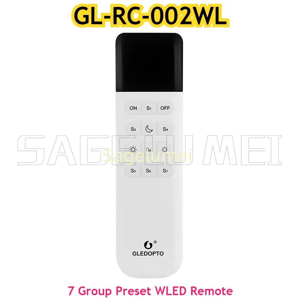 Пульт дистанционного управления Gledopto GL-RC-002WL, белый