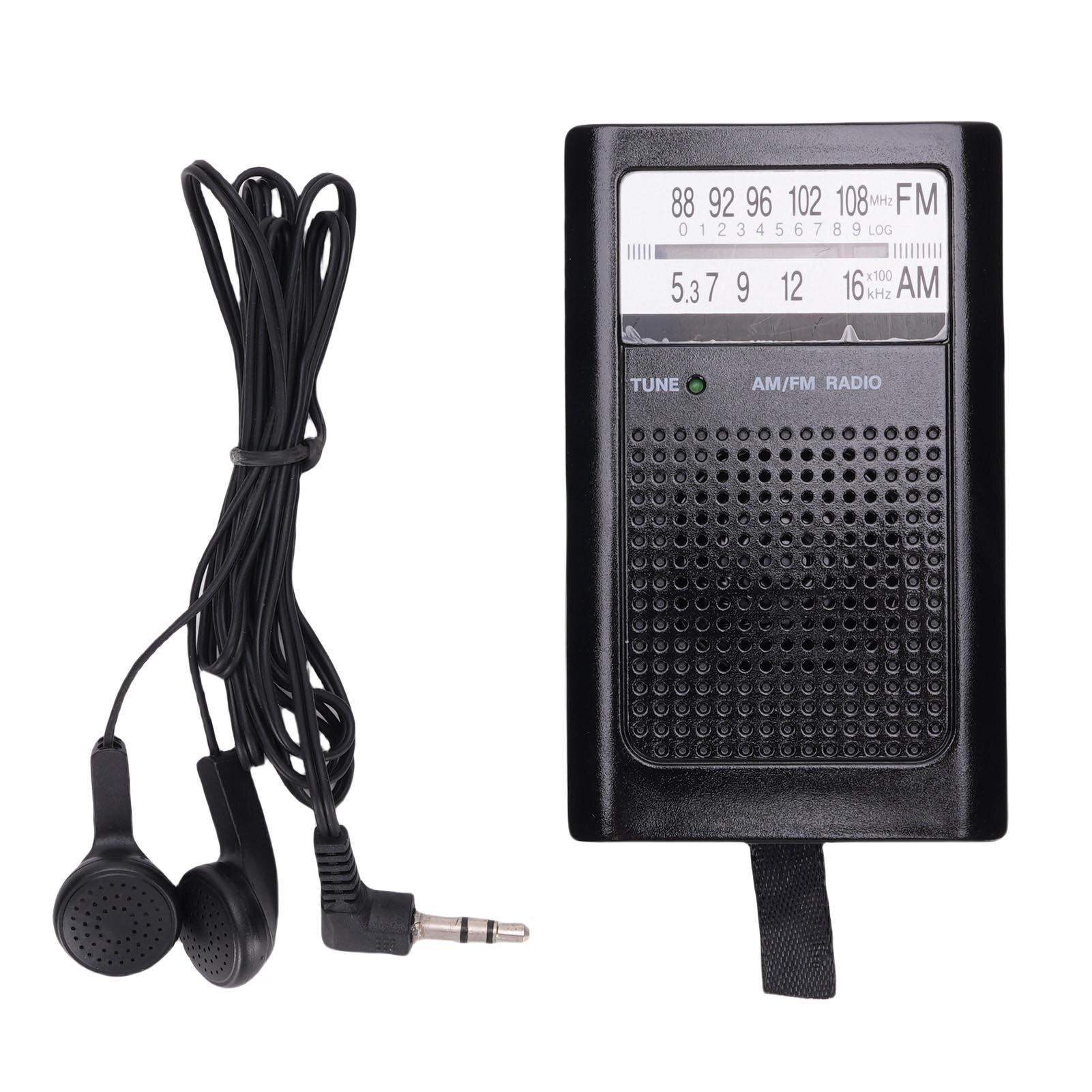 Portable AM FM Radio Analog Analog Tuner Battery Radio Radio с антенной встроенной динамиком для пробежки для старших ходьбы