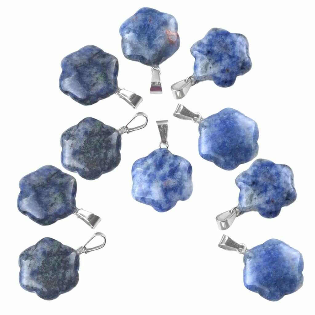 Кристальные каменные подвески "Цветок"