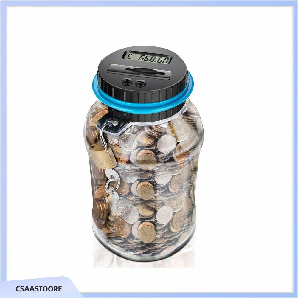 Электронная копилка-счётчик, ЖК, ключ, Smart Piggy Bank
