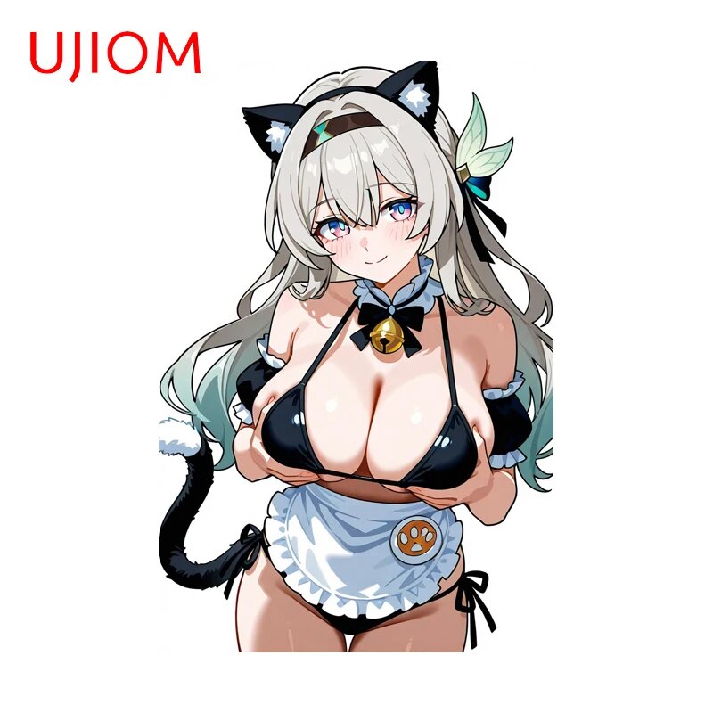 Настенная наклейка UJIOM Honkai Star Rail Firefly Maid Bikini Waifu 13cm, YT-527831