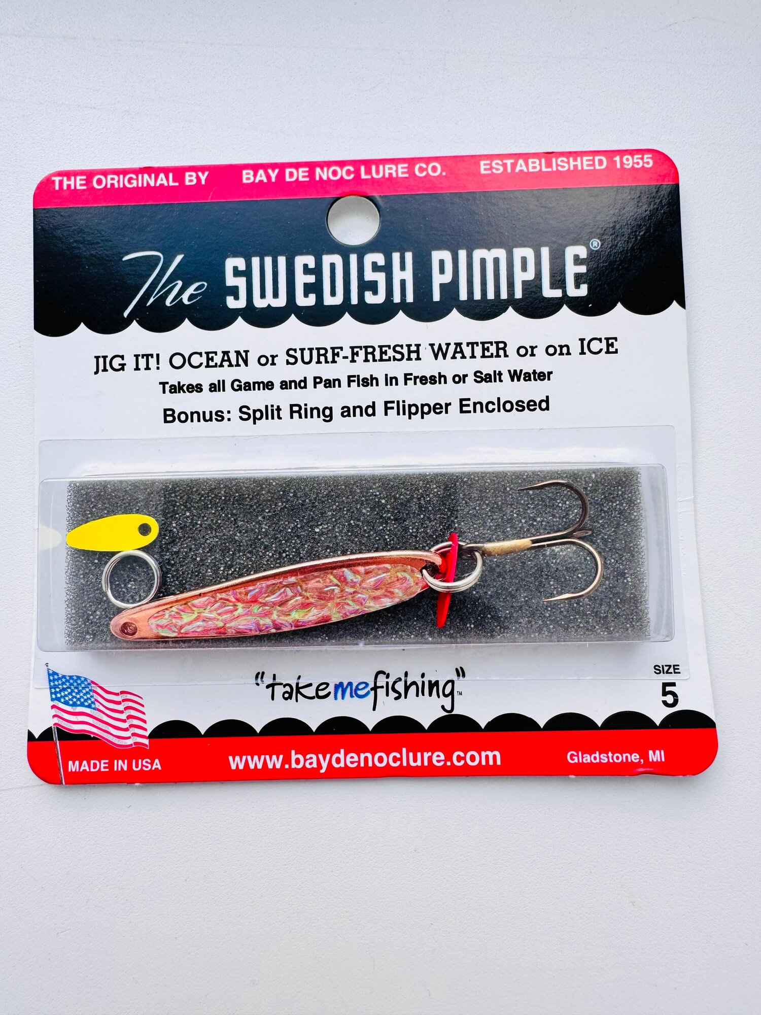 Блесна зимняя The Swedish Pimple 5 ("Шведский Прыщ")