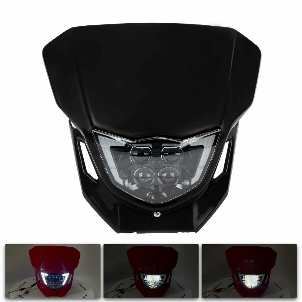 Светодиодные фары для мотоциклов, подходящие для внедорожных мотоциклов for Yamaha BSE Kayo WR YZ 250F 450 TT125 T2 Z4 MX