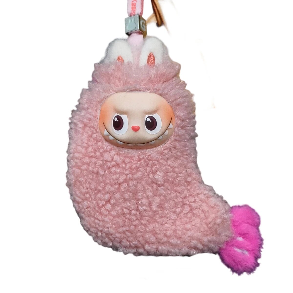 Костюм с жареными креветками для куклы Labubu V4 V4 Fried shrimp pink