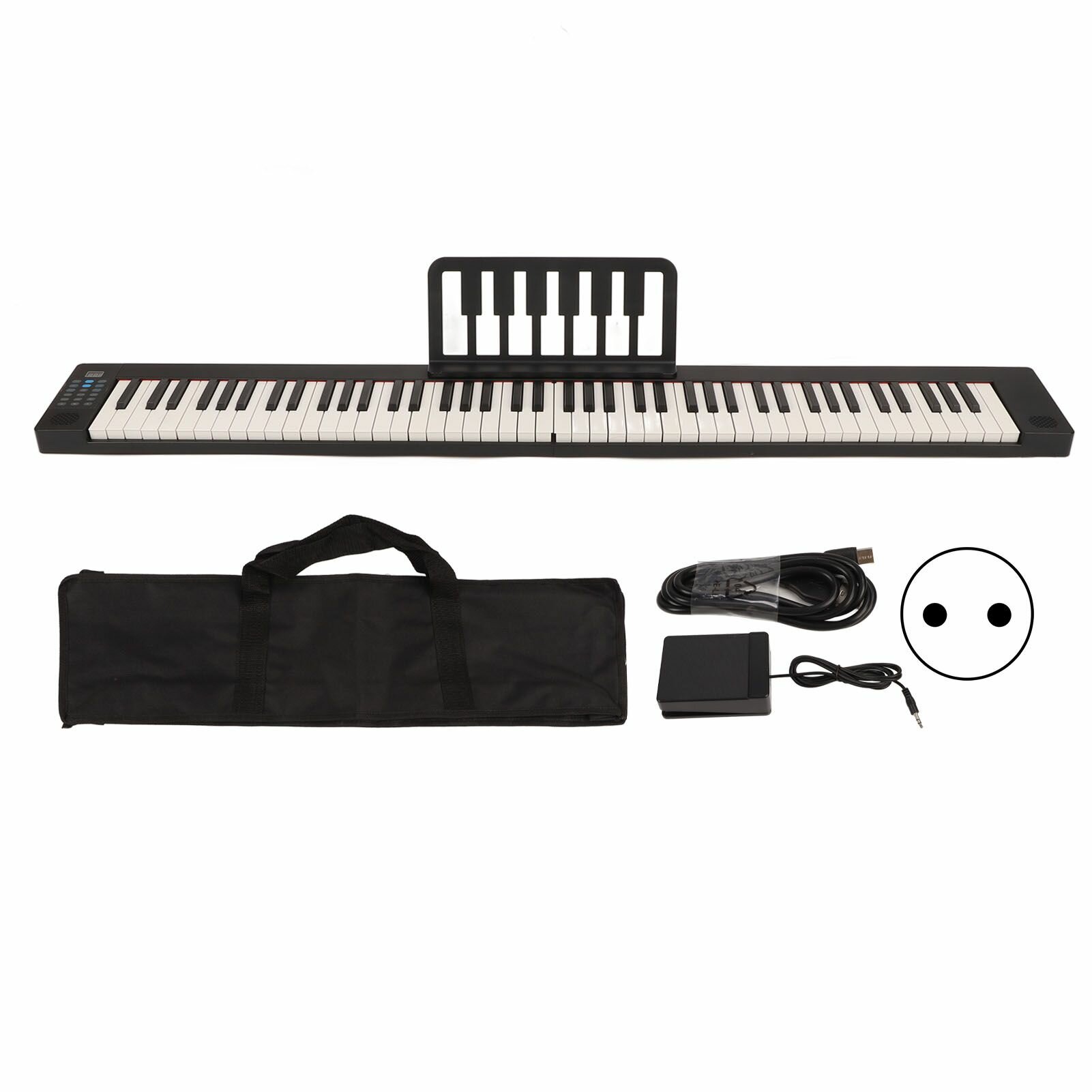 Портативное пианино 88 клавиш: MIDI, Bluetooth, встроенные динамики, 100240V
