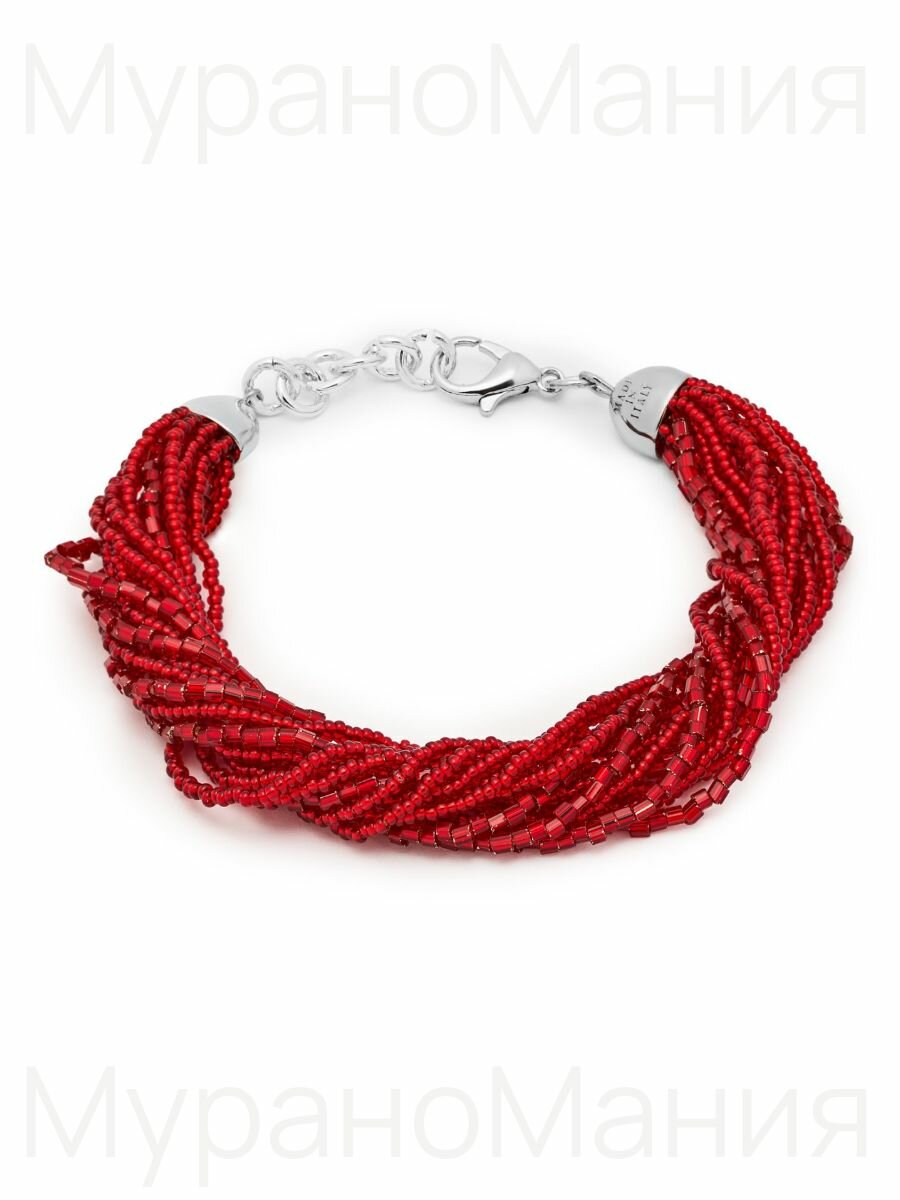 Браслет, бисер, стекло