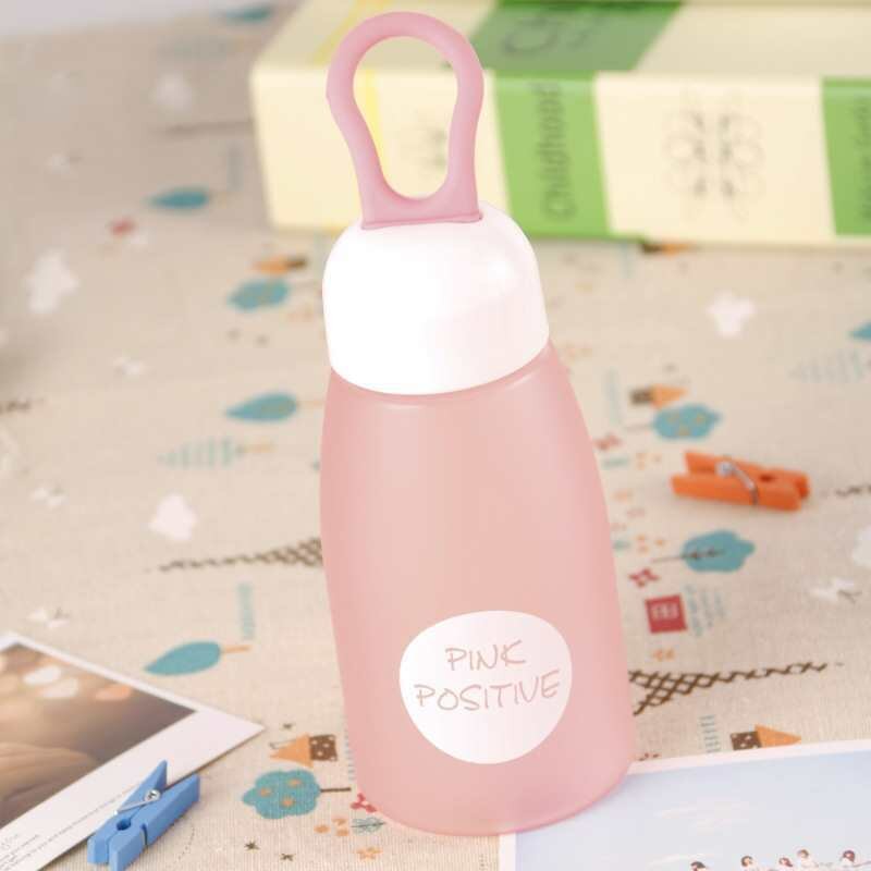 Спортивная градиентная розовая пластиковая бутылка 300 мл для мужчин, летний фитнес, высококачественный дизайн,